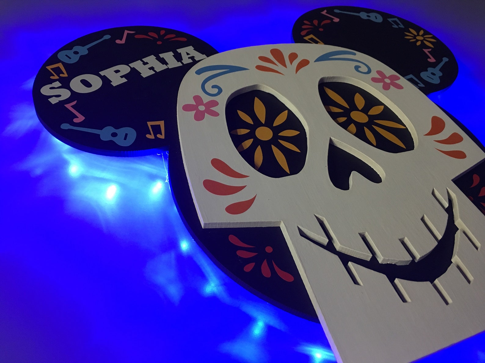 Coco Mickey Disney Cruise Line Wooden Door Magnet With LED Lights, Day ...