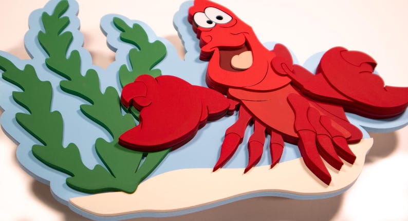 Sebastian, Disney Cruise Line Wooden Door Magnets With LED Lights ...