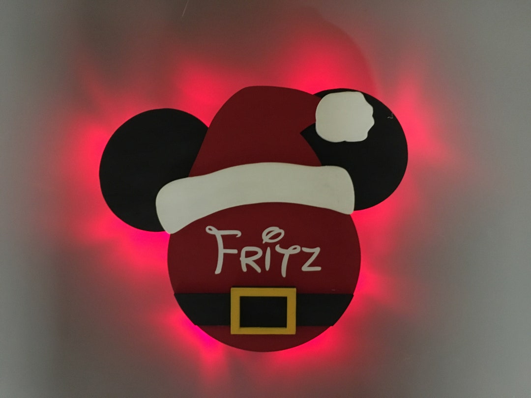 Santa Mickey or Minnie, Disney Cruise Door Magnets With LED ...