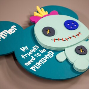 Scrump, Voodoo Doll, DCL Door Magnets Made From Wood With LED Lights ...