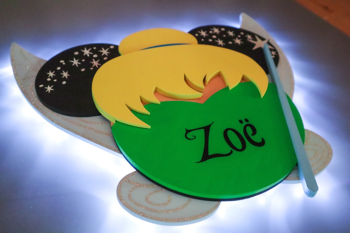 Tinkerbell Minnie Magnet with LED lights for Disney Cruise | Etsy
