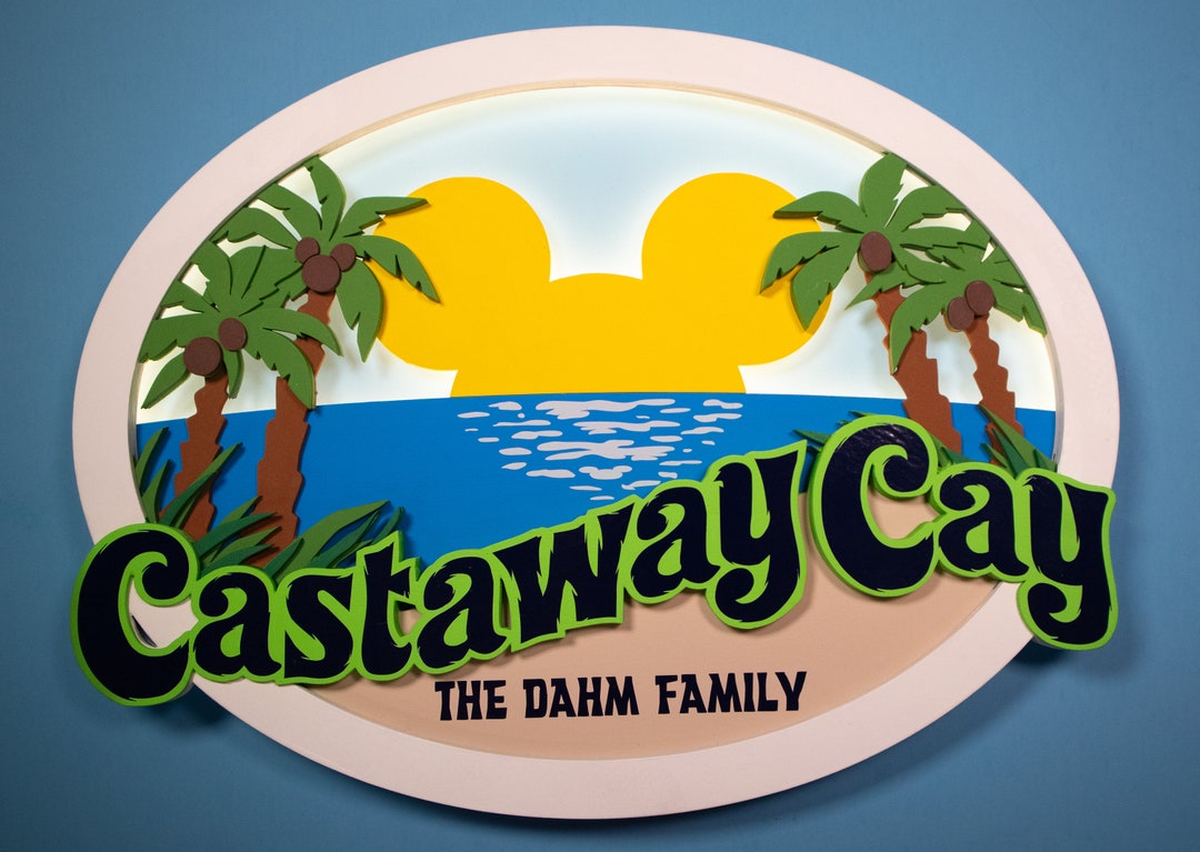 Castaway Cay - Disney Cruise Line - DCL - Wooden Cruise Door Magnet ...