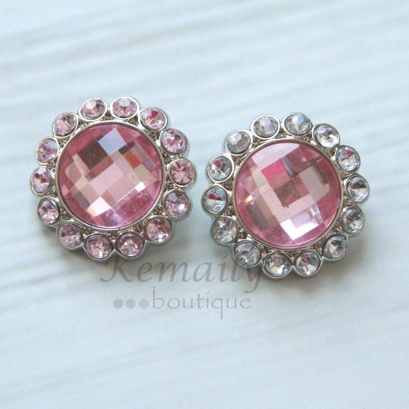 Rhinestone Button - Etsy