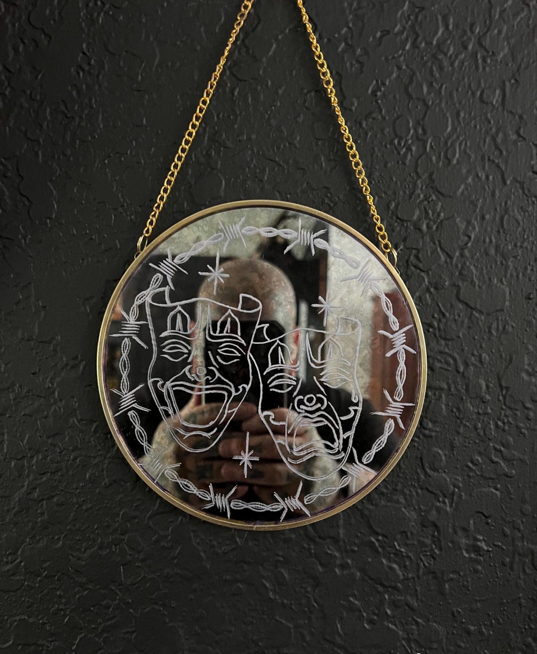 Theatre Masks Mirror - Etsy