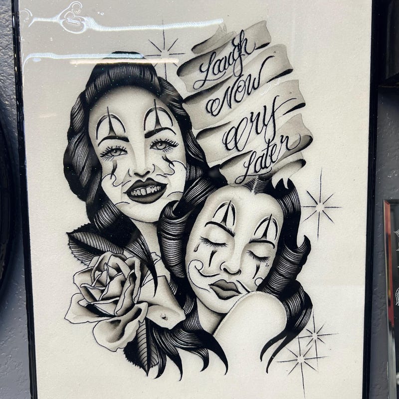 Laugh Now Cry Later Drawings - Etsy
