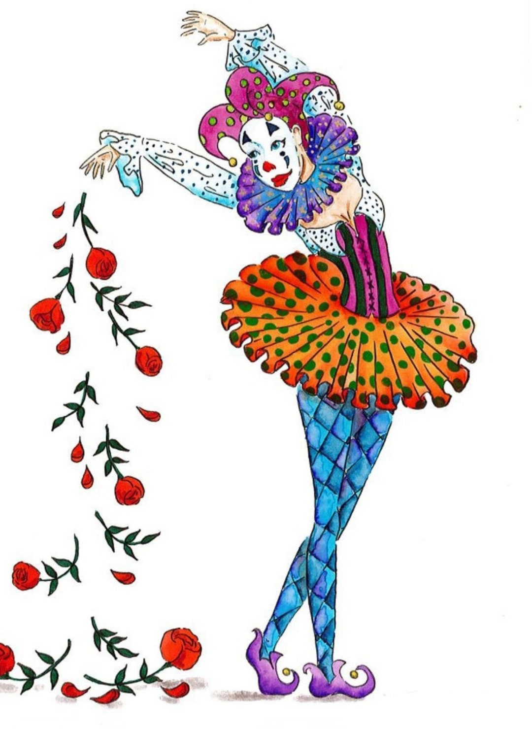 Harlequin Print - Etsy