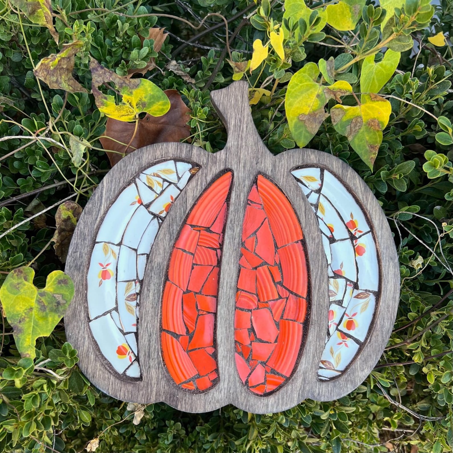 Wall Decor Pumpkin Mosaic; Mosaic Art; Fall Decor; Pumpkin; Farmhouse ...