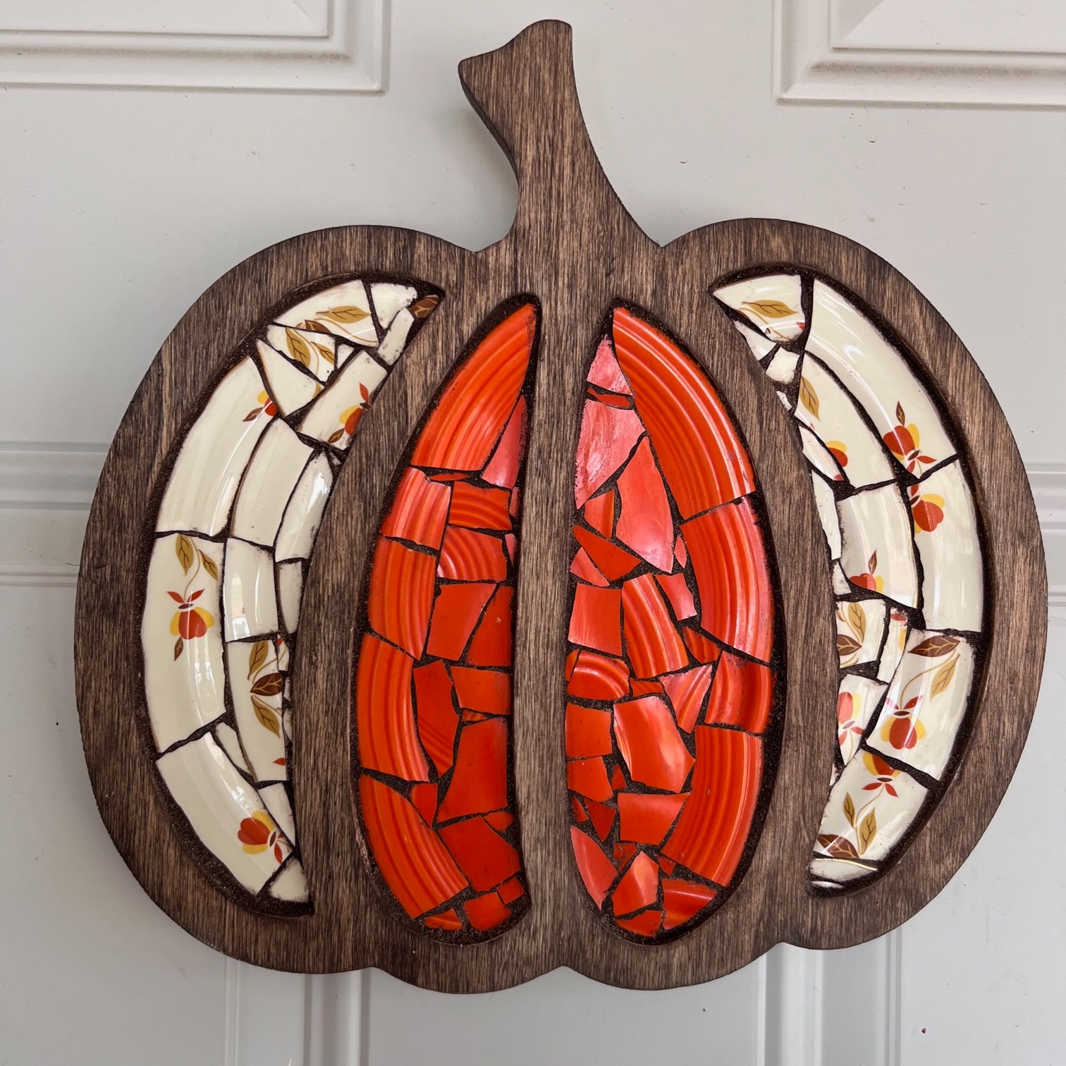 Wall Decor Pumpkin Mosaic; Mosaic Art; Fall Decor; Pumpkin; Farmhouse ...