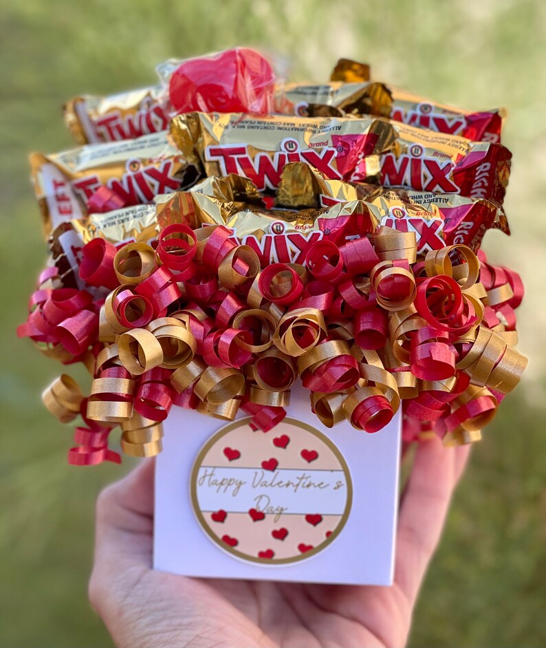 Twix Mini Candy Bouquet Valentines Birthday Thank You | Etsy