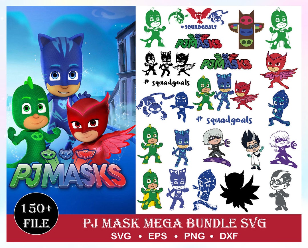 PJ Mask Svg Bundles, PJ Mask Clip Art, Pj Masks Hero Png, Pj Mask ...