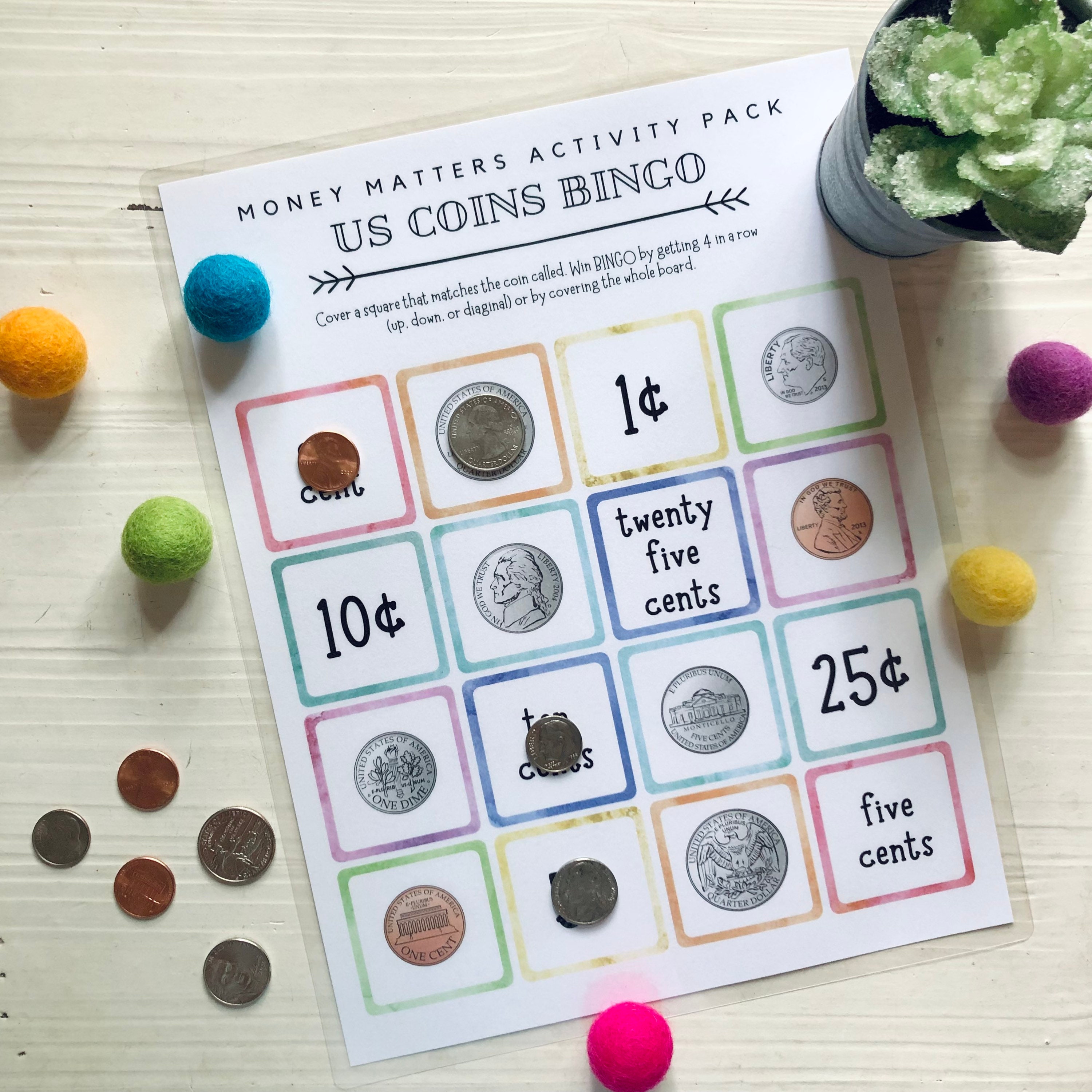Money Matters Activity Pack, US Currency, Learning Coins & Bills, Money ...