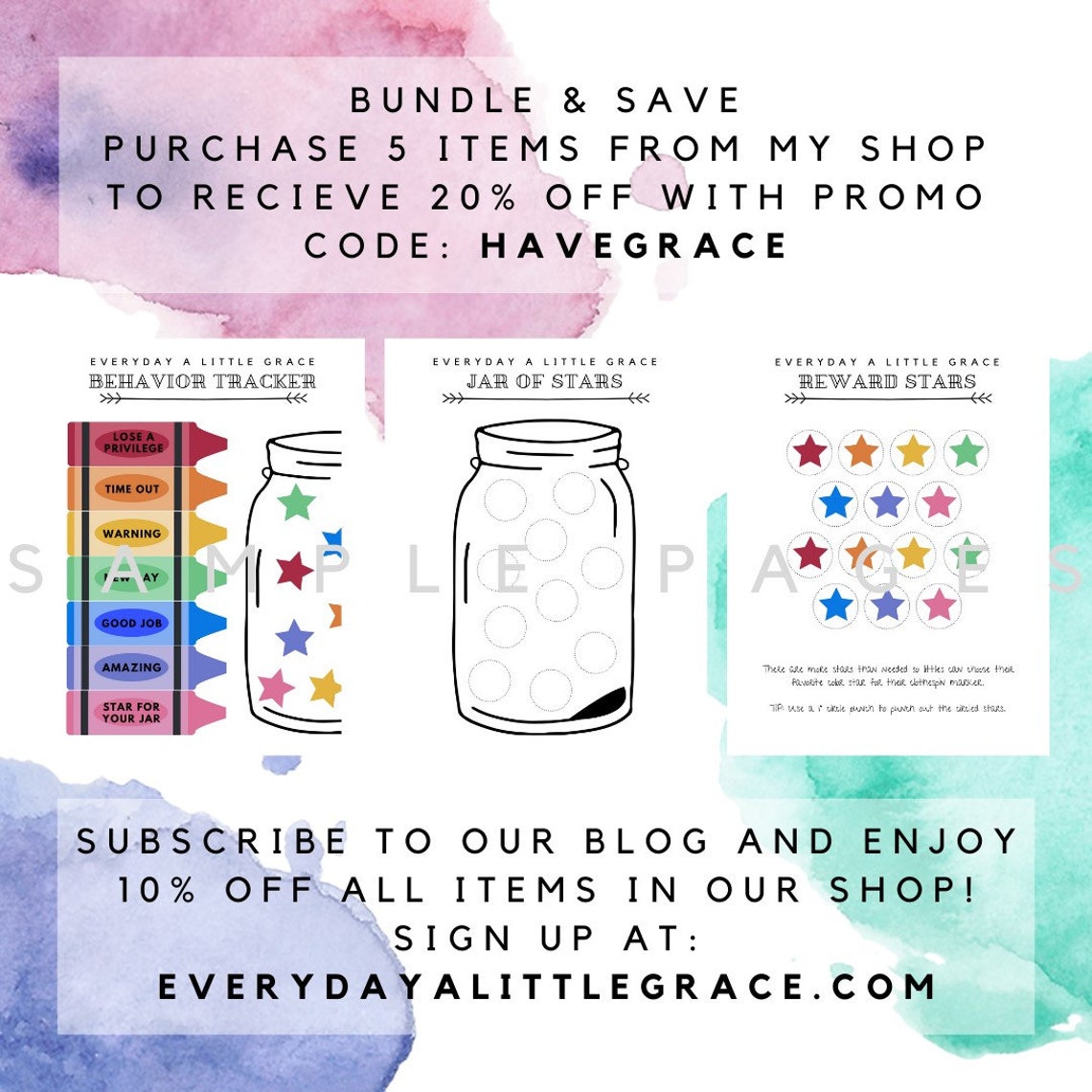 Kids Behavior Chart: Crayon Tracker & Reward Jar (digital Download) - Etsy