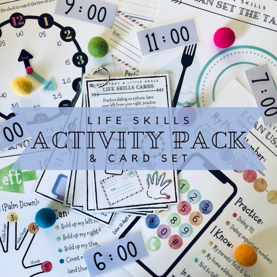 Life Skills Activity Pack Printable Preschool Bundle Learn - Etsy