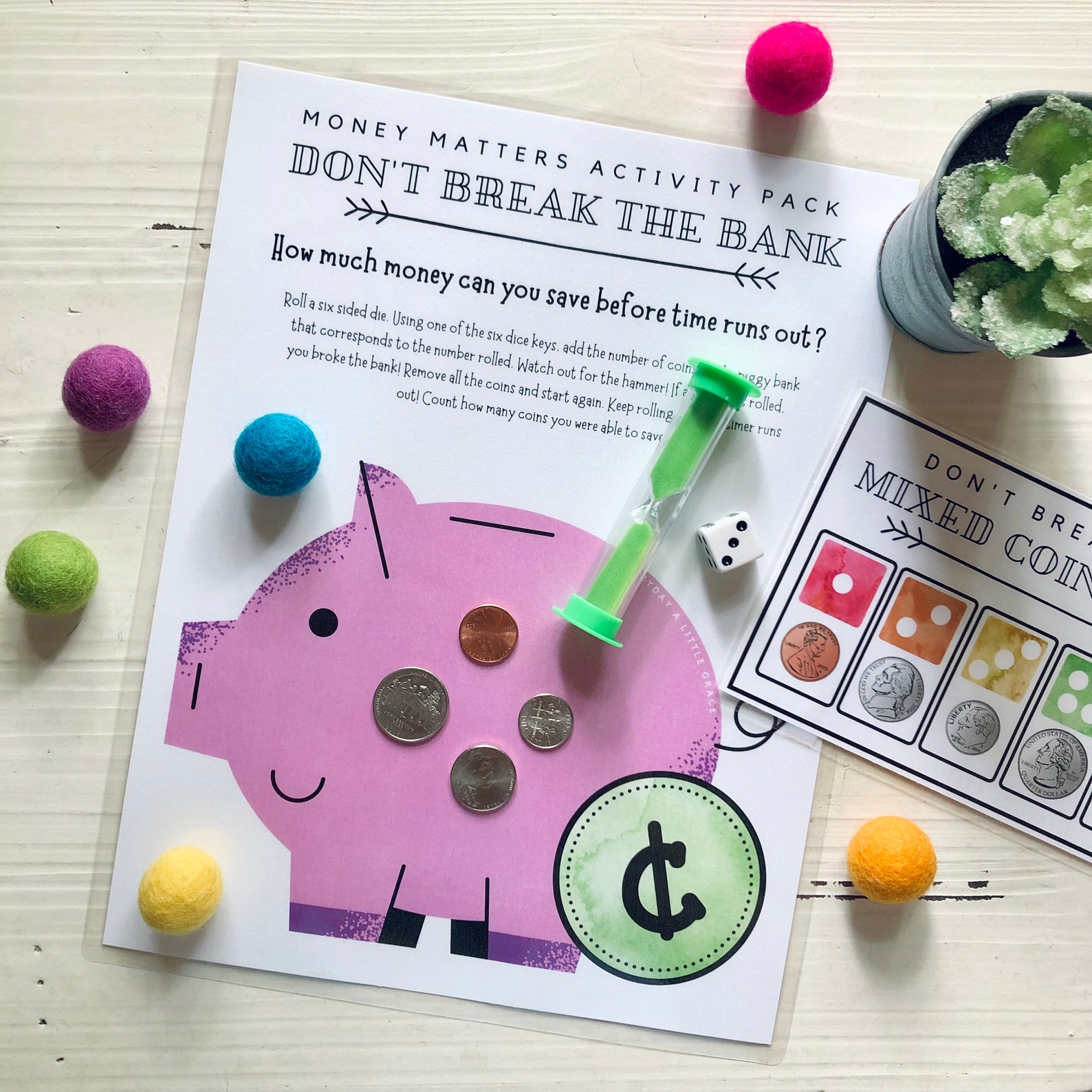 Money Matters Activity Pack US Currency Learning Coins & - Etsy