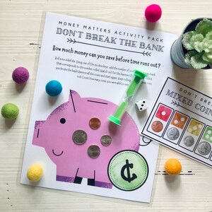Money Matters Activity Pack, US Currency, Learning Coins & Bills, Money ...