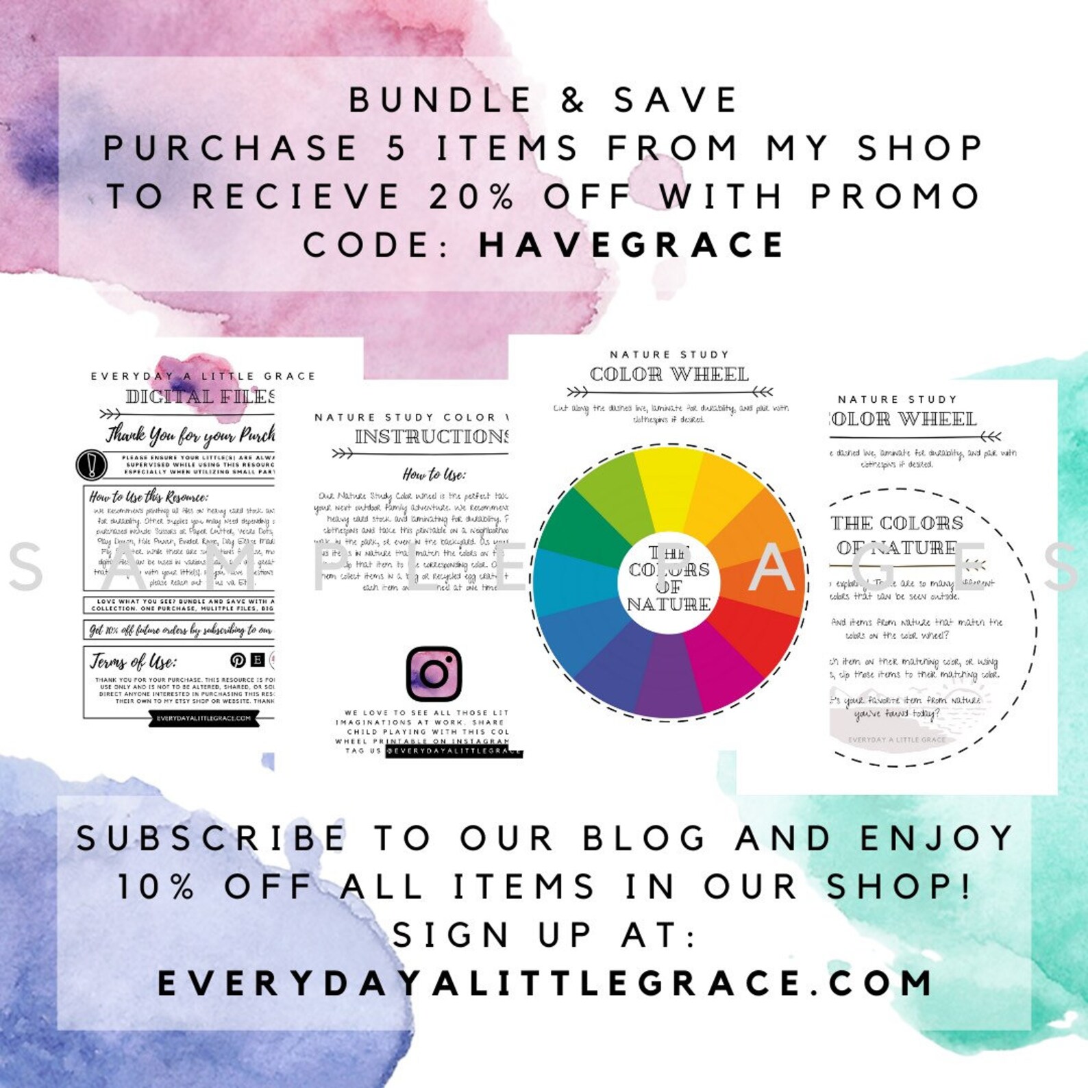 Nature Color Wheel Nature Scavenger Hunt Nature Study - Etsy Canada