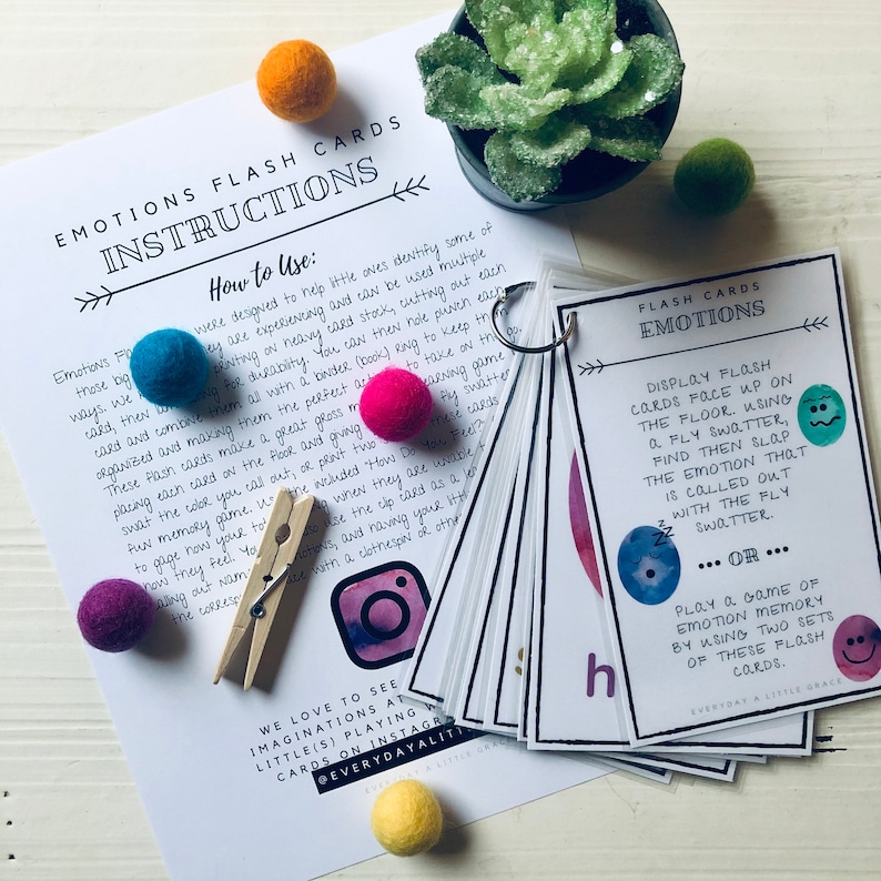 Emotions Cards, Printable Emotions, Preschool Learning Activity ...