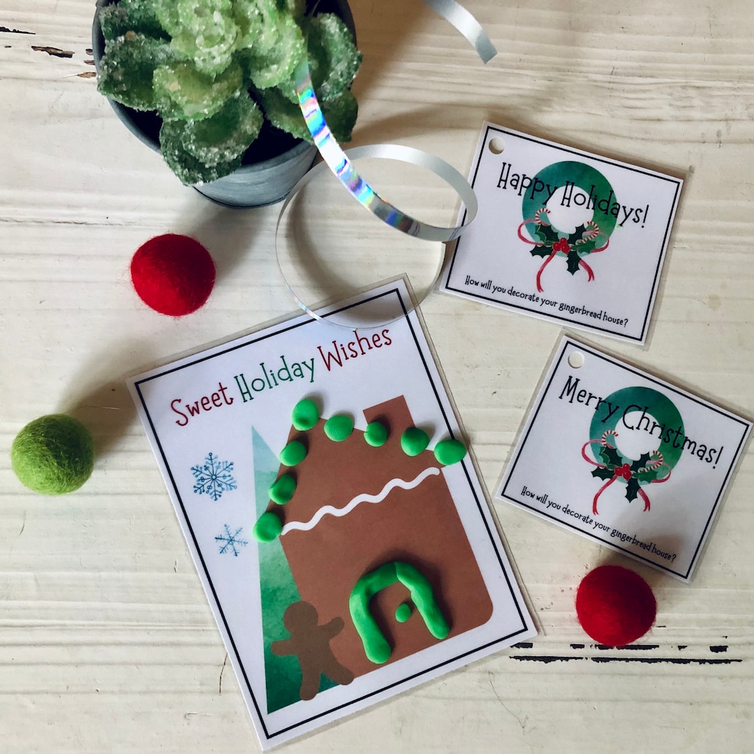 MINI Holiday Play Dough Mats: Gingerbread Theme (digital Download) - Etsy