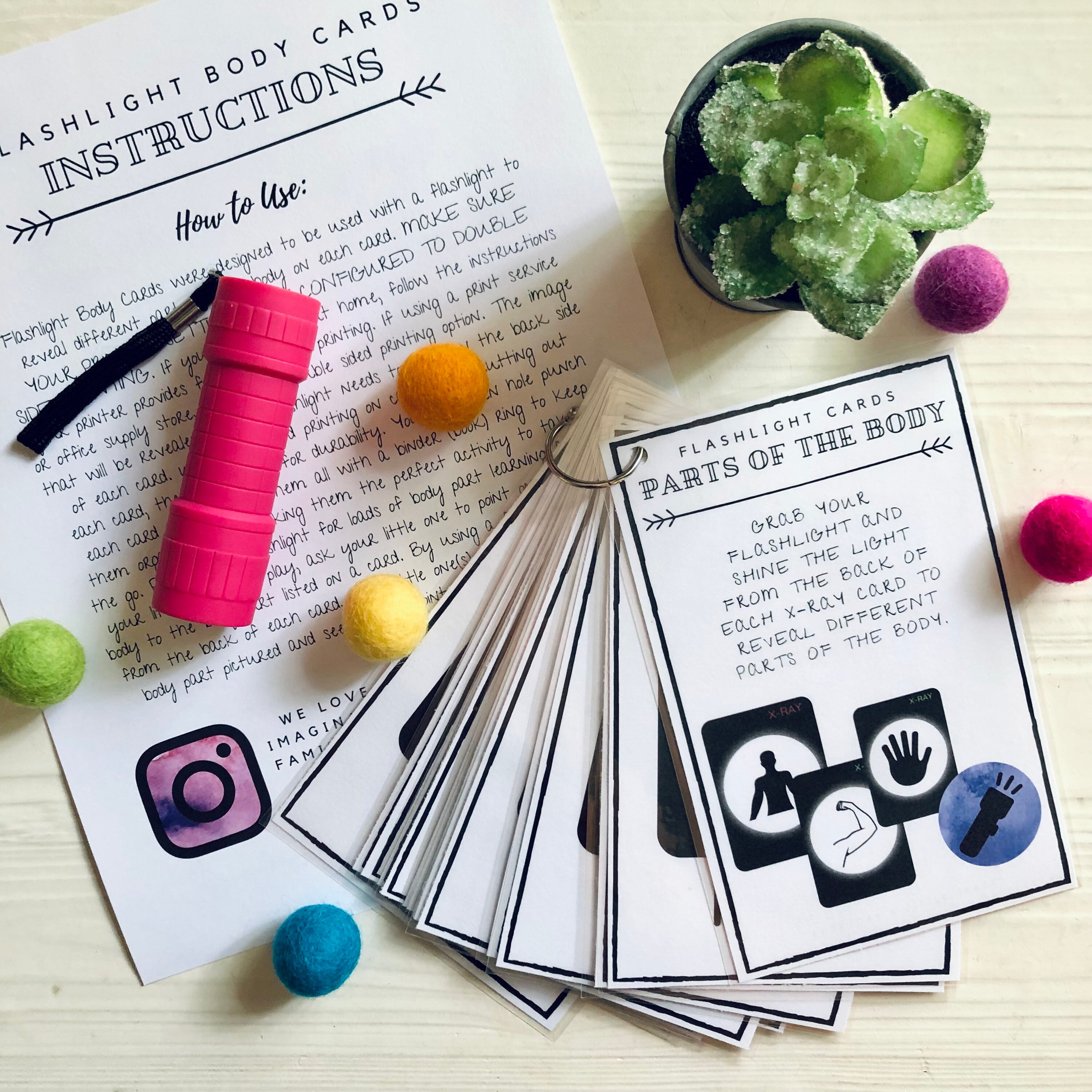 Parts of the Body Flash Cards, Early Learning, Preschool Printables ...