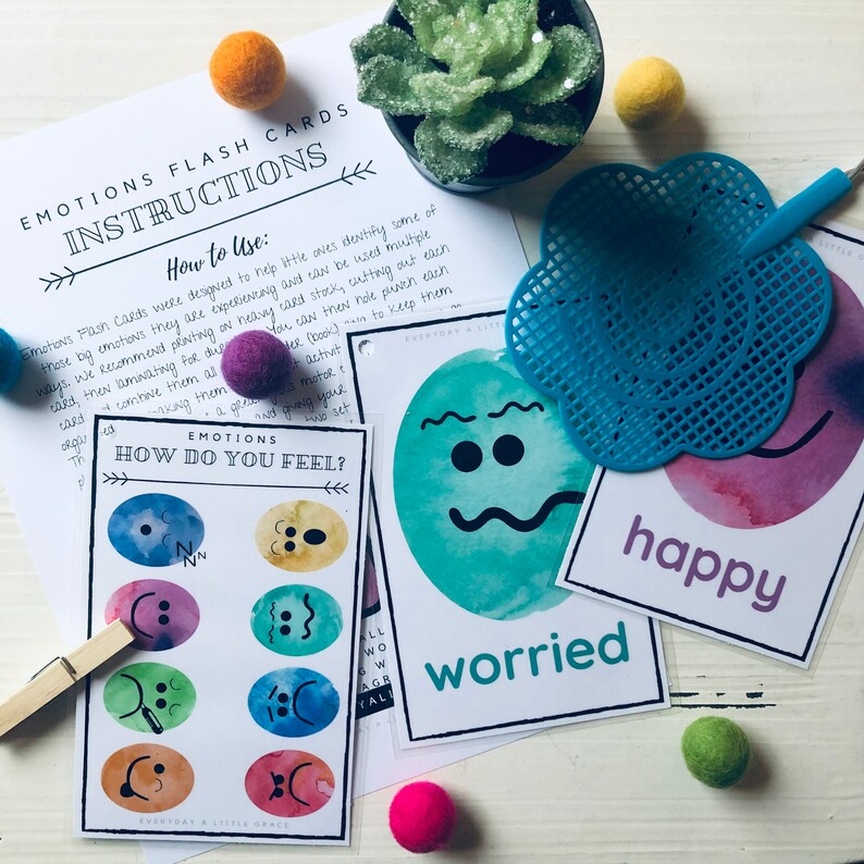 Emotions Cards, Printable Emotions, Preschool Learning Activity ...