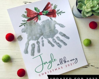 Christmas Handprint Art - Etsy