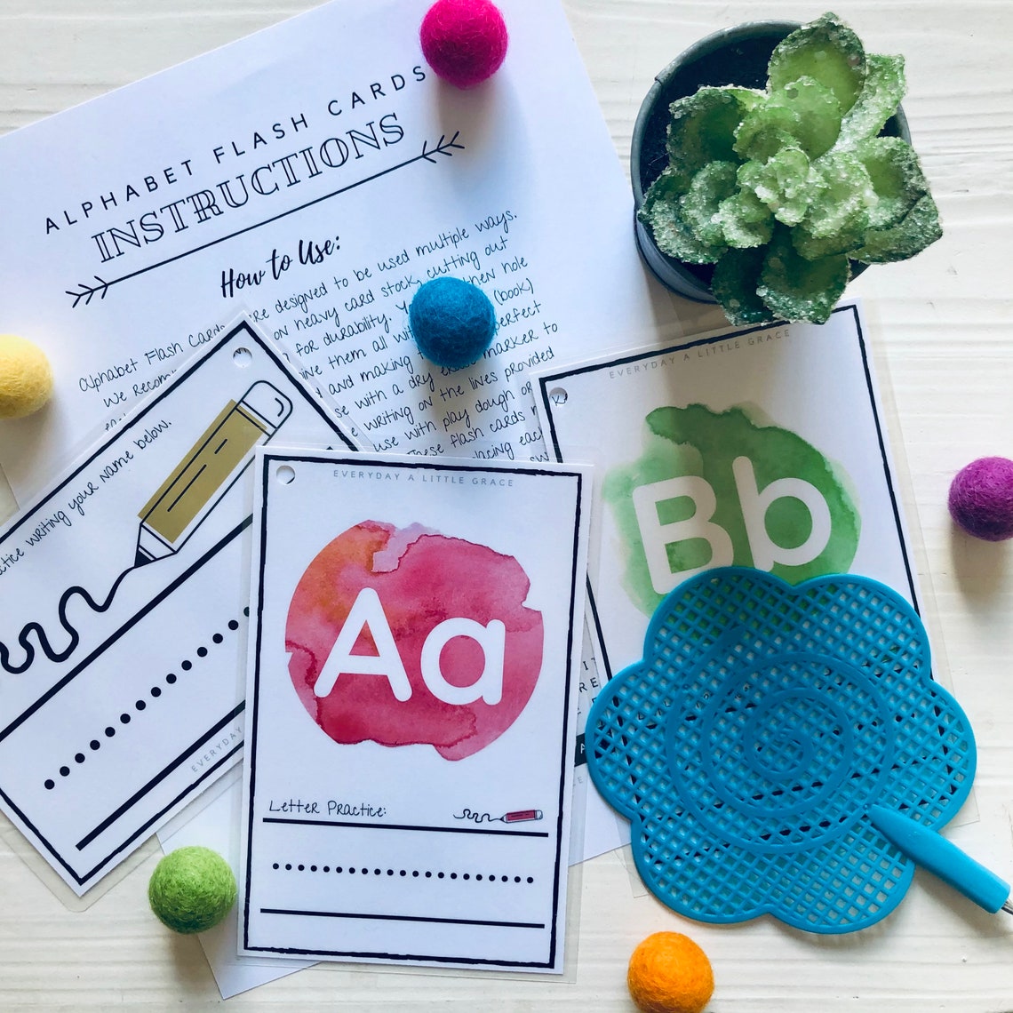 Alphabet Activity Pack Alphabet Bingo Alphabet Flash Cards | Etsy