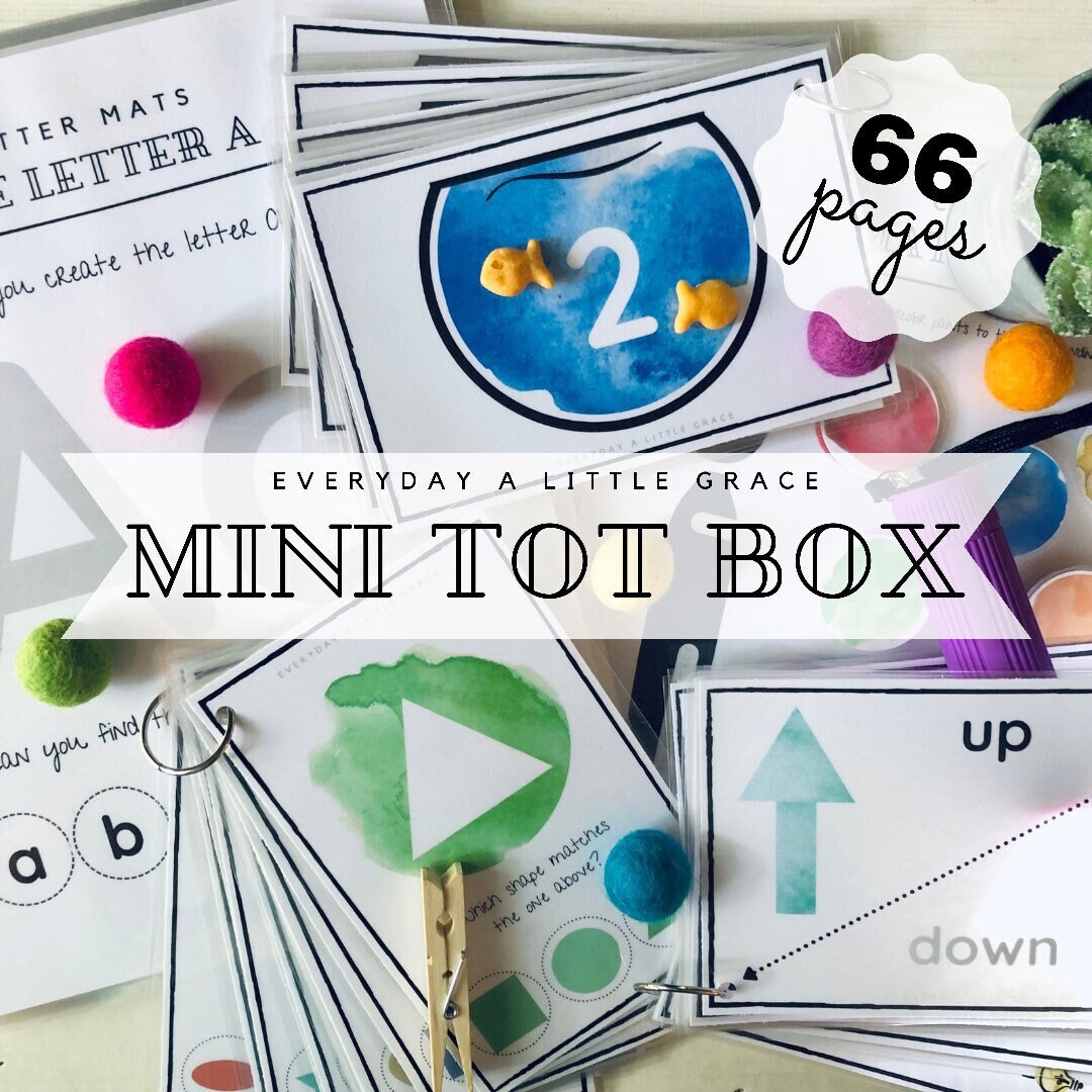 The MINI Tot Box, Early Learning Bundle, Preschool Printable, Alphabet ...