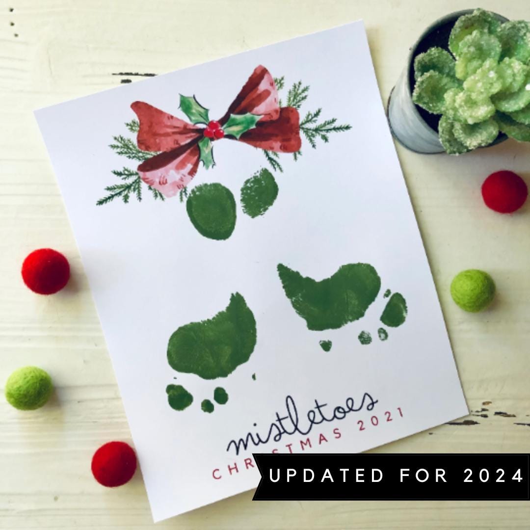 DIY Christmas Keepsake, Footprint Christmas Craft, Footprint Art, Baby ...