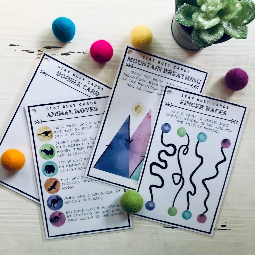 Travel Games for Kids, Activity Cards, Road Trip Games, Boredom Buster ...