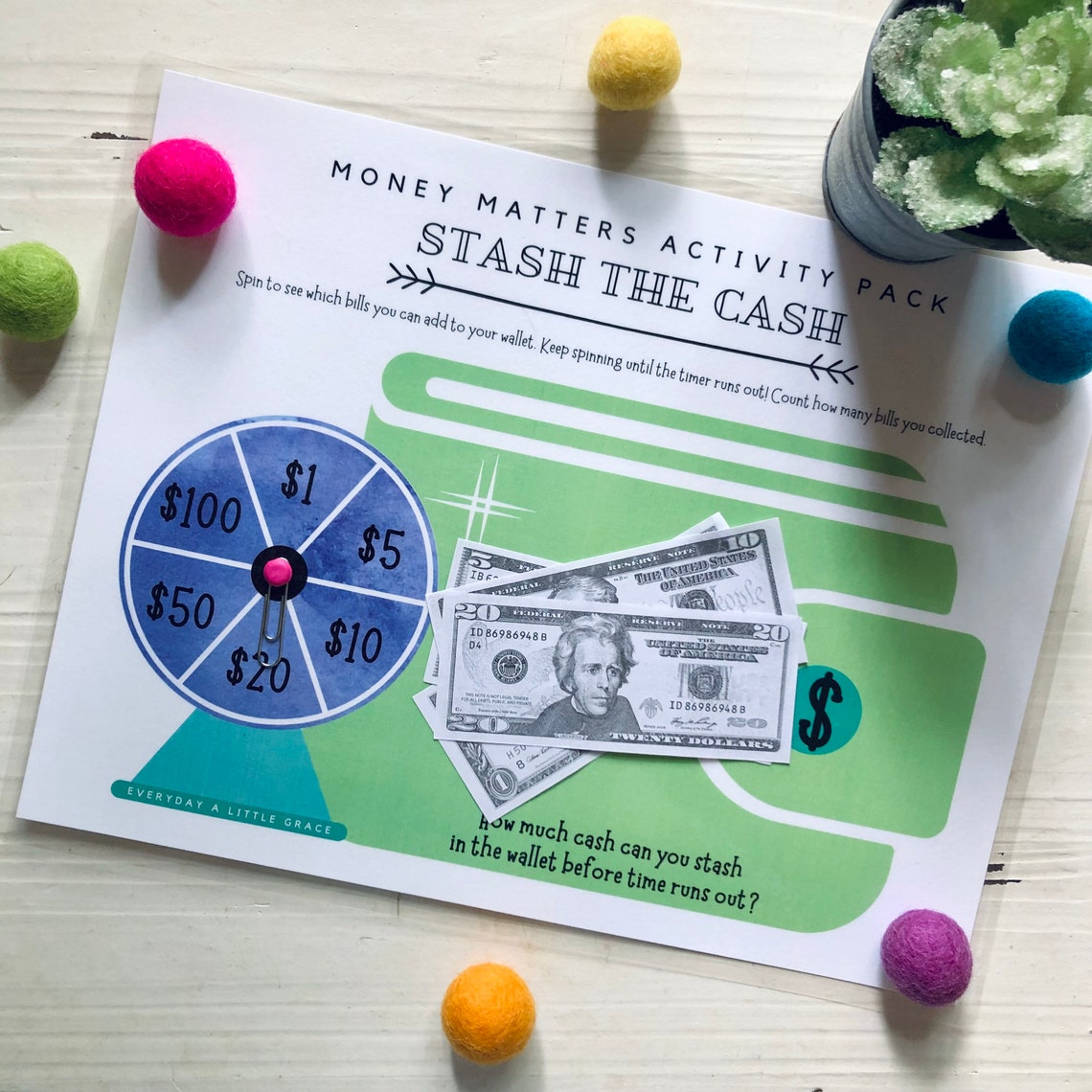 Money Matters Activity Pack US Currency Learning Coins & - Etsy