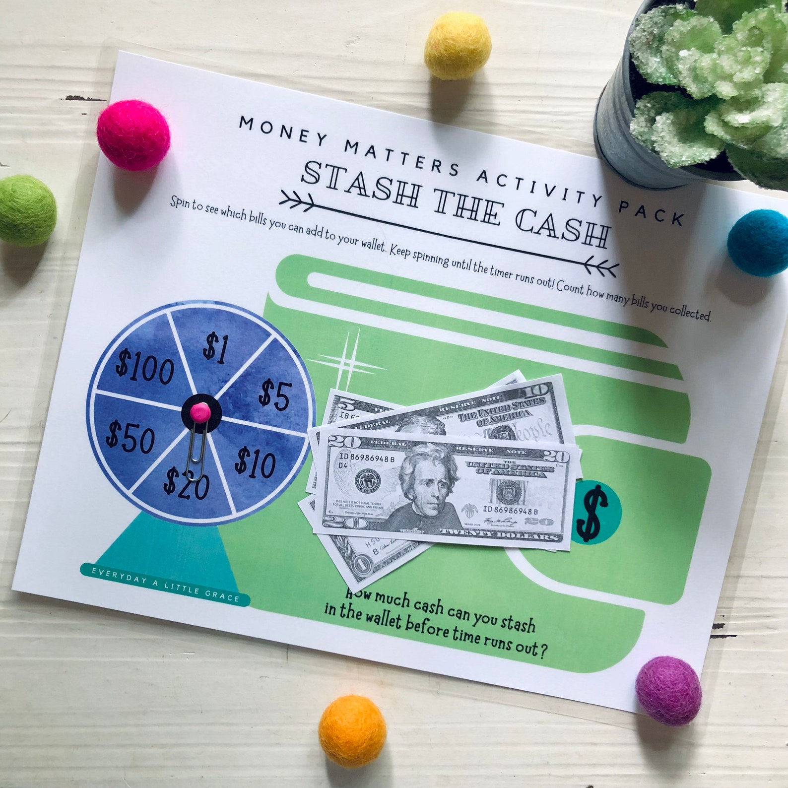 Money Matters Activity Pack US Currency Learning Coins & - Etsy