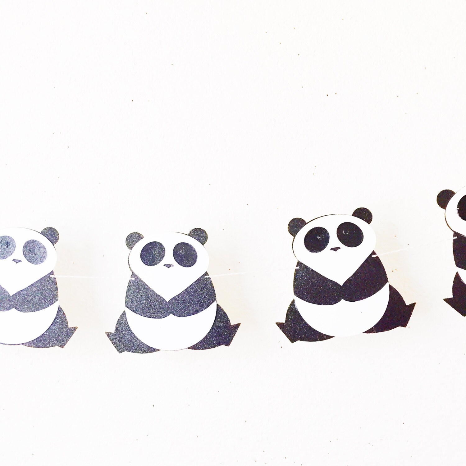 Panda Bear Banner Homeschool Panda garland Panda | Etsy