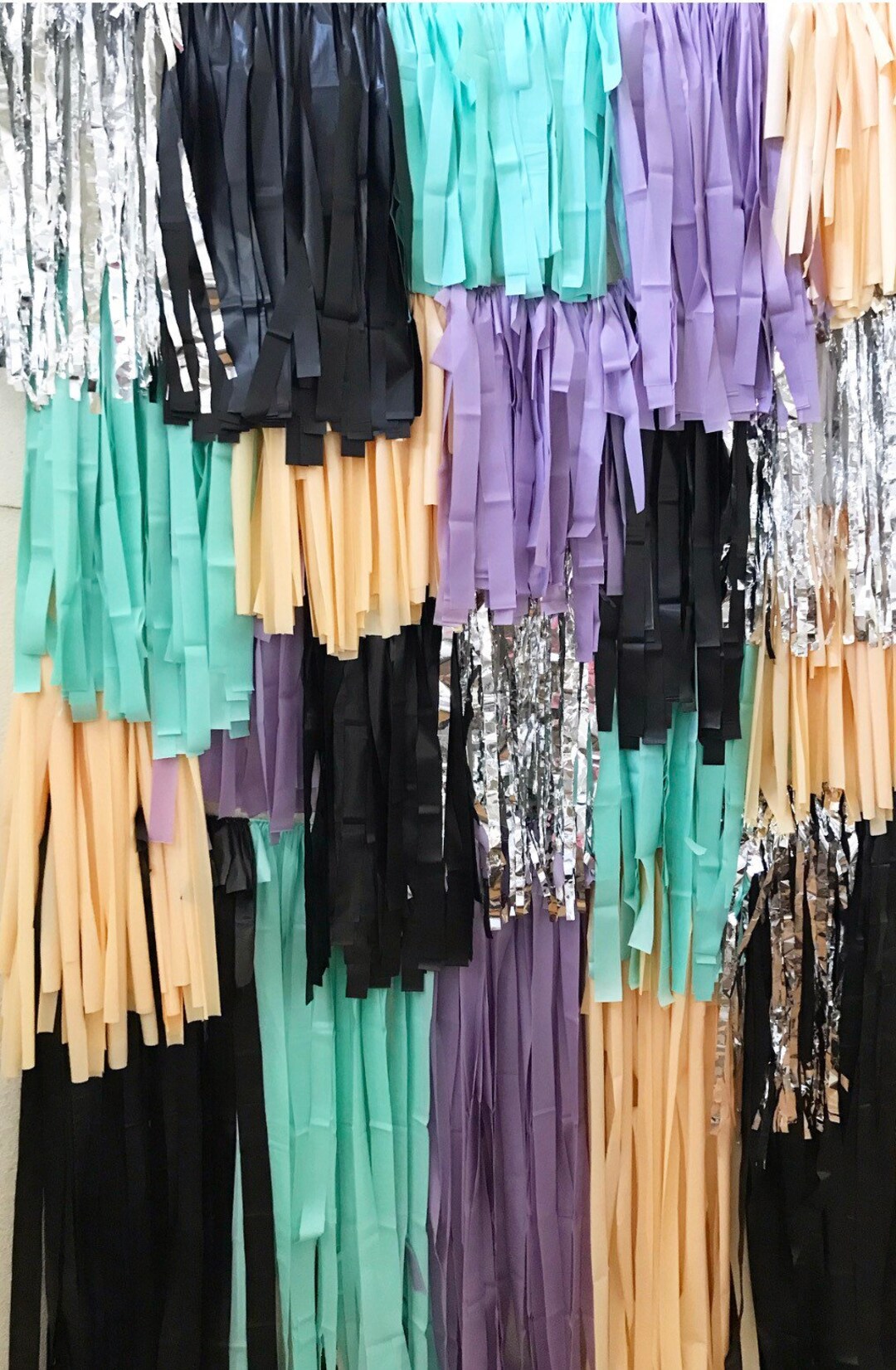 4 Piece Tablecloth Fringe Backdrop Colorblock - Etsy