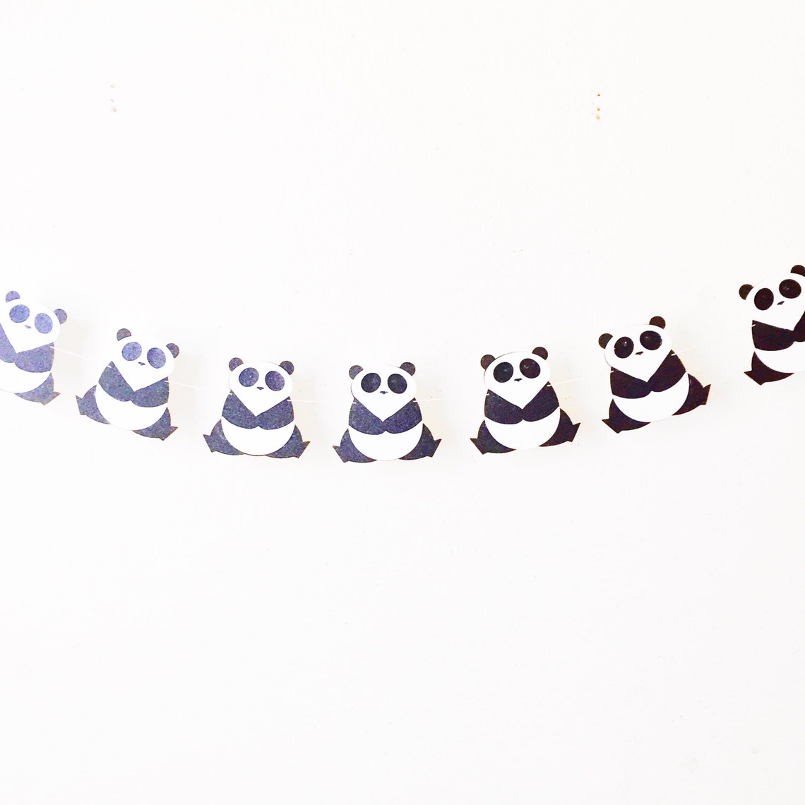 Panda Bear Banner Homeschool Panda garland Panda | Etsy