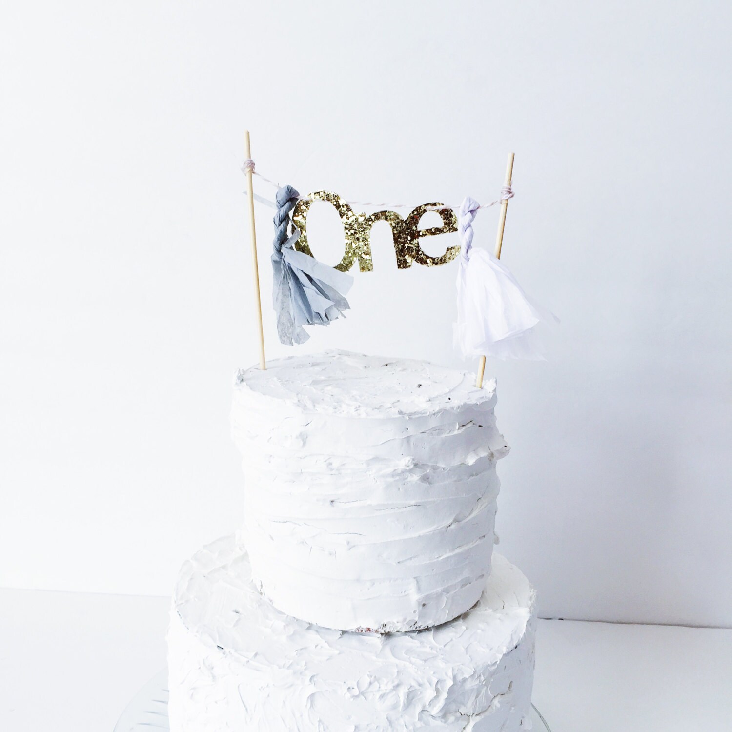 First birthday cake topper one cake topper gold cake topper | Etsy