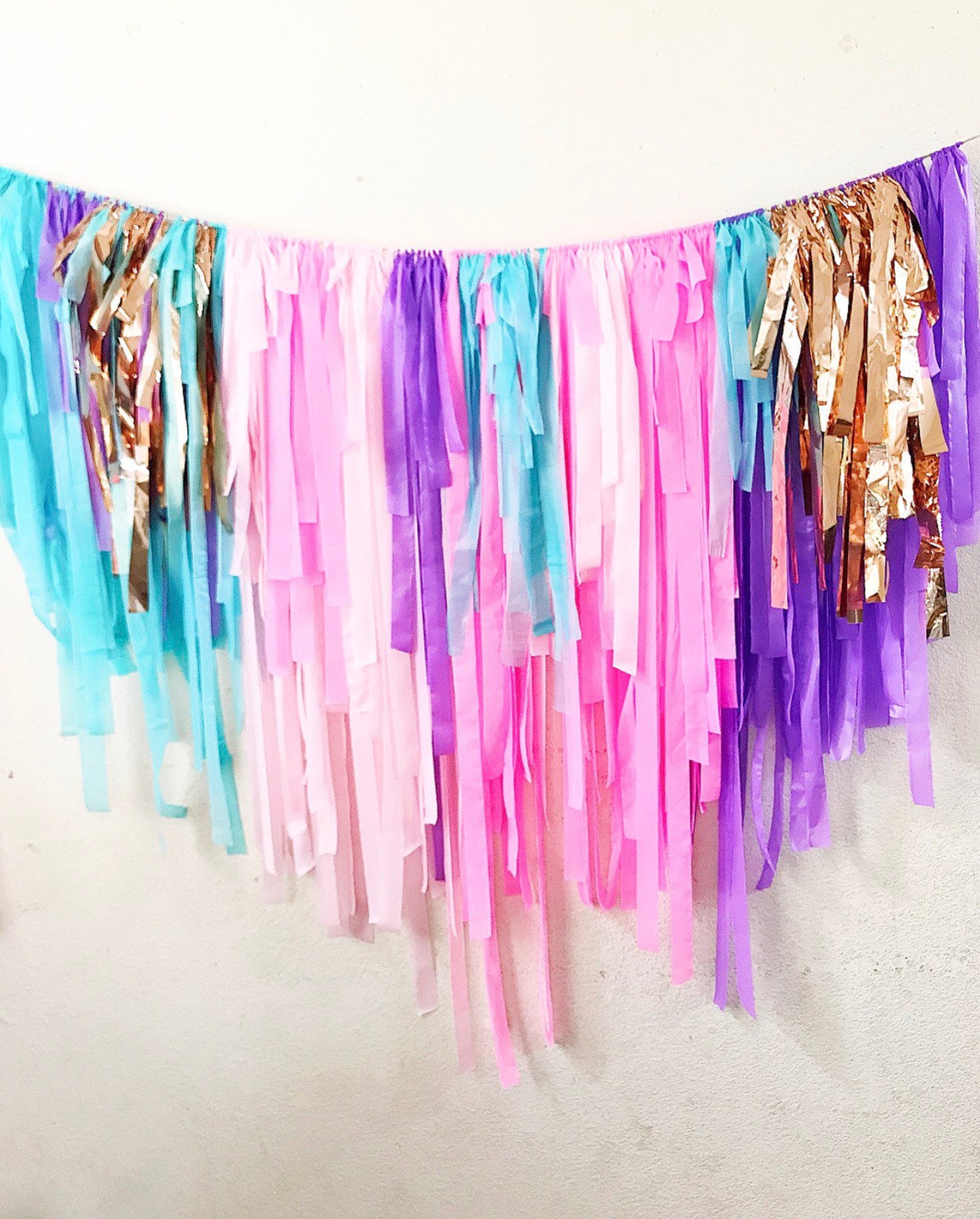 Plastic Tablecloth Fringe Backdrop Vynl Fringe Flag Tape | Etsy