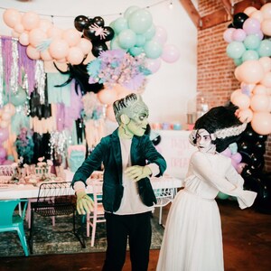 4 Piece Tablecloth Fringe Backdrop Colorblock - Etsy