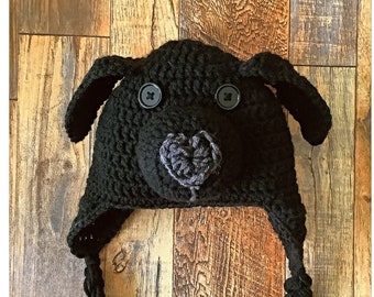 Crochet Black Lab - Etsy