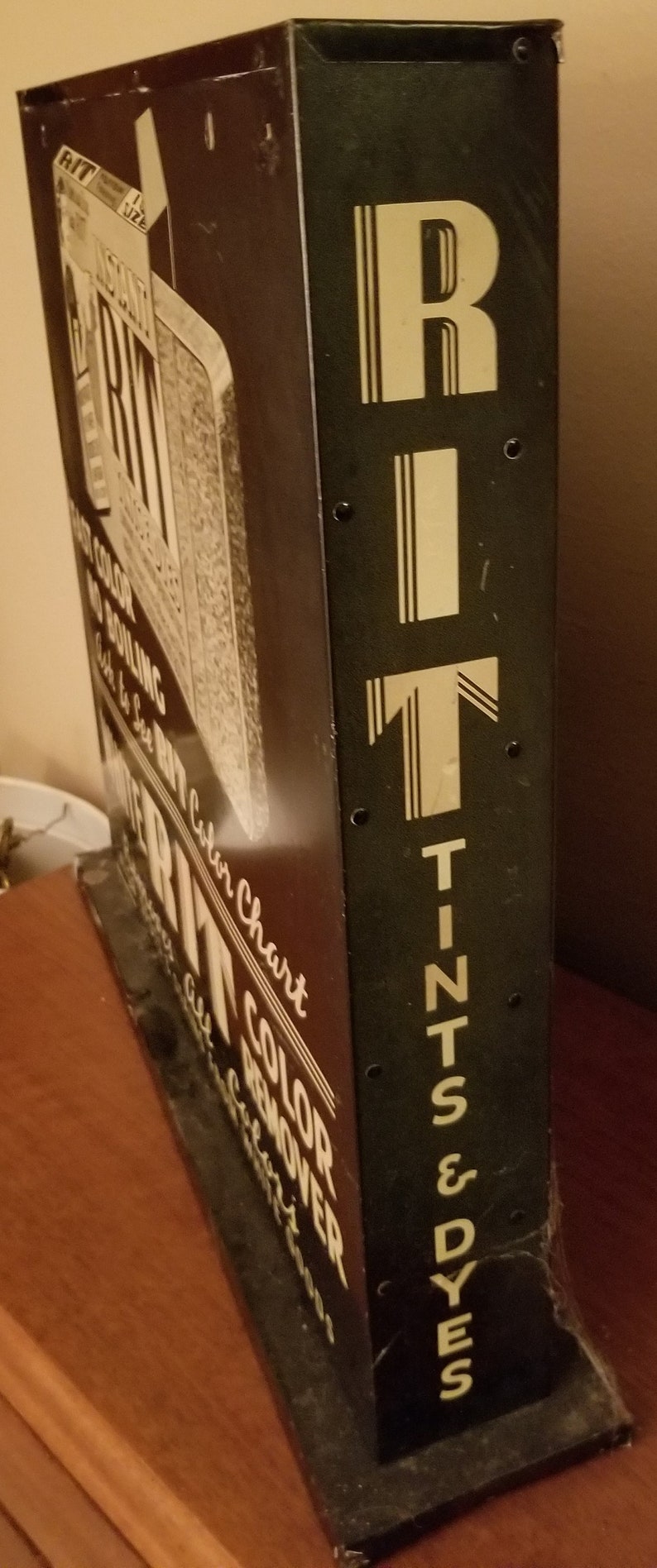 Vintage Advertising Rit Dye Display Tin Cabinet Country Store | Etsy