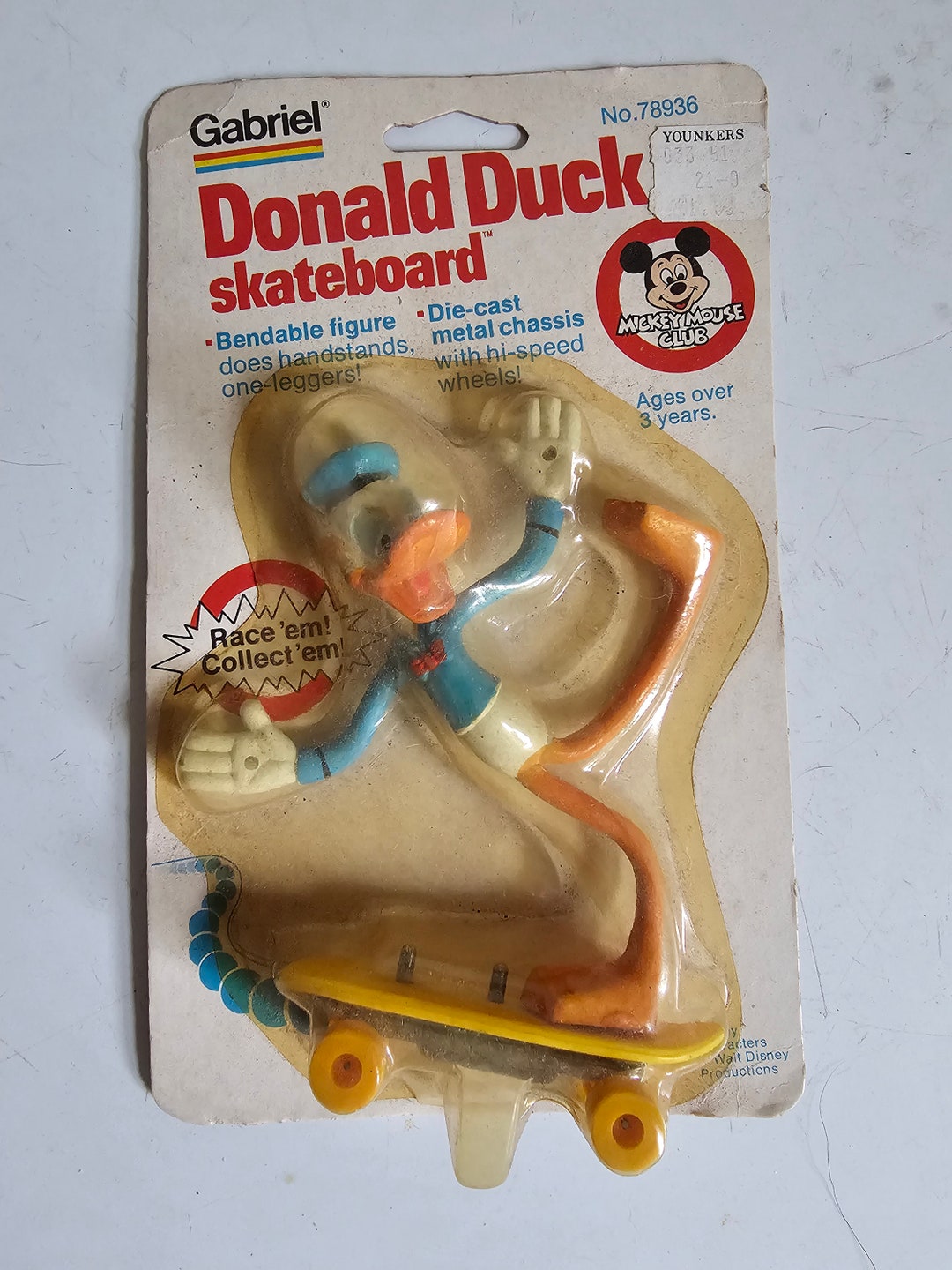Vintage 1977 Gabriel Donald Duck Skateboard Unopenedtoy - Etsy
