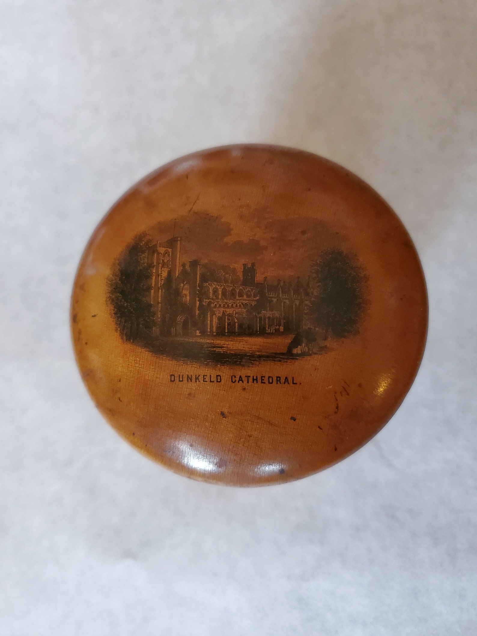 Victorian Mauchline Ware Scotland Dunkeld Cathedral Souvenir - Etsy