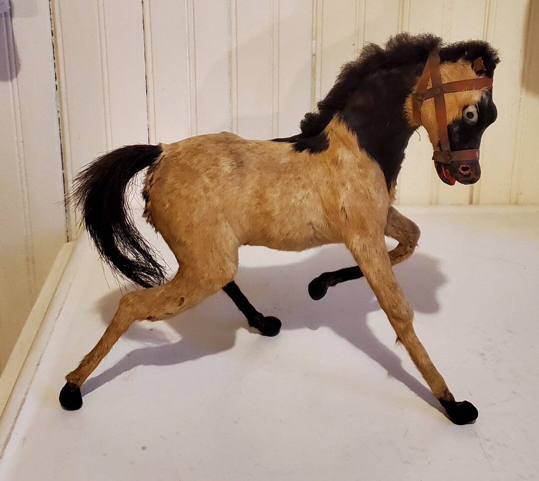 Antique Horse Figure Real Horse Hair - Etsy