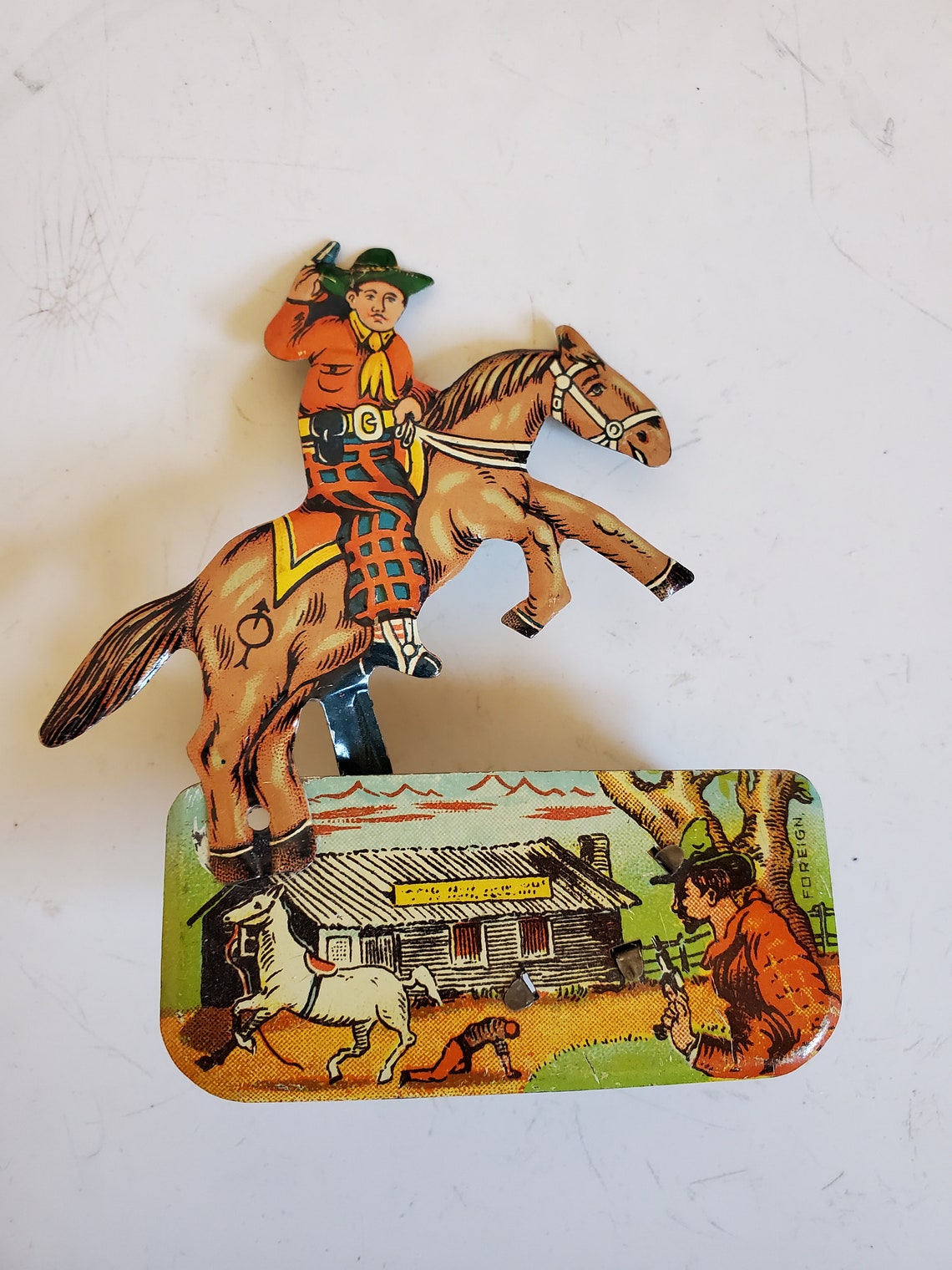 Vintage 1950s US Zone Cowboy Clicker Toys W Box - Etsy