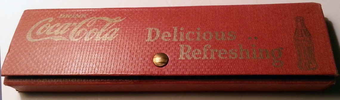 Vintage 1930's Advertising Coke Coca Cola Pencil Box - Etsy