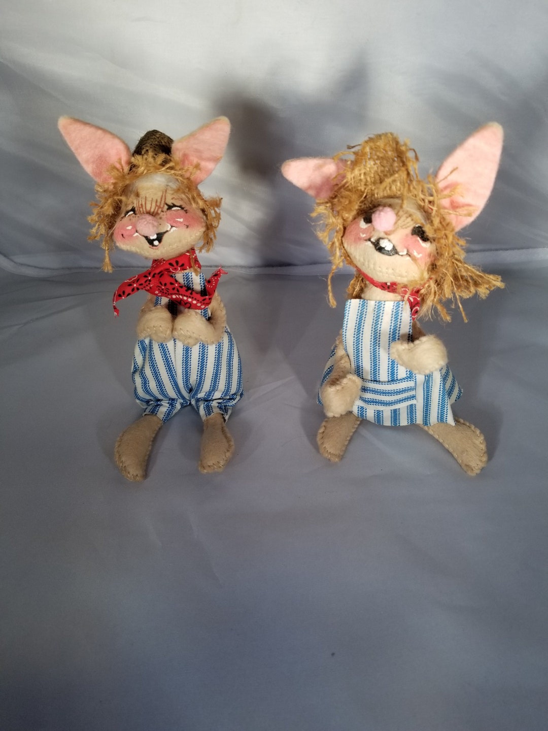 Pair Vintage 1960's Annalee Rabbit Bunny Easter Holiday Dolls - Etsy