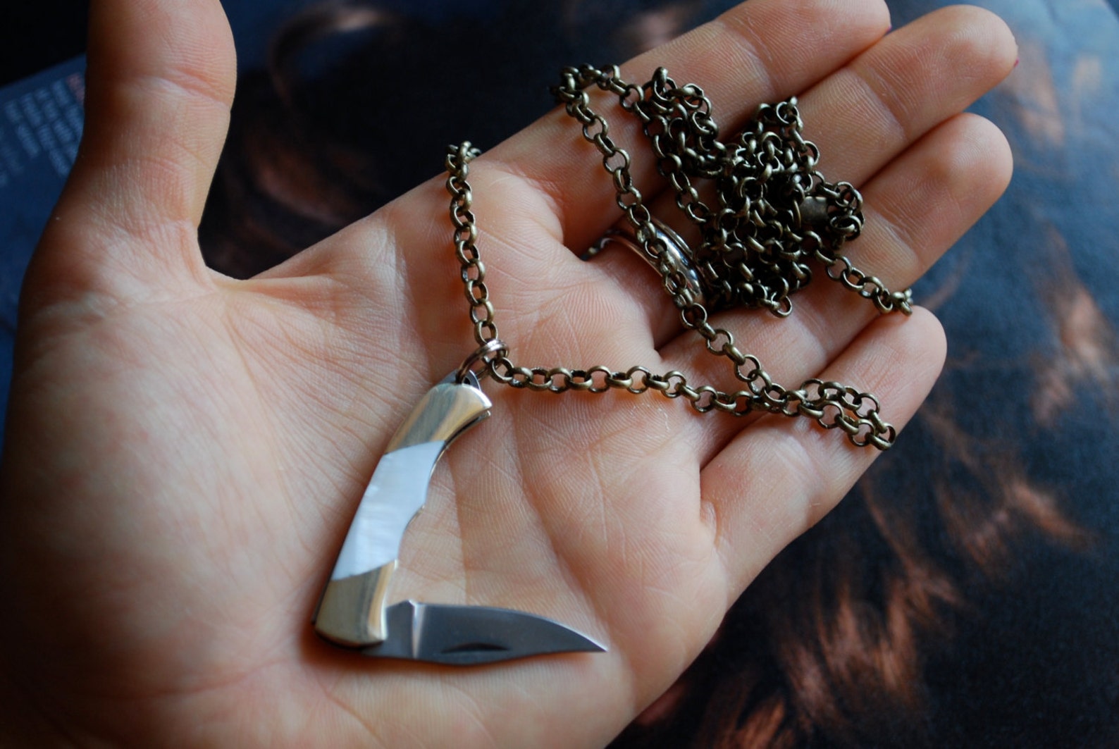 Miniature Pocket Knife Necklace Mini Pocket Knife White - Etsy