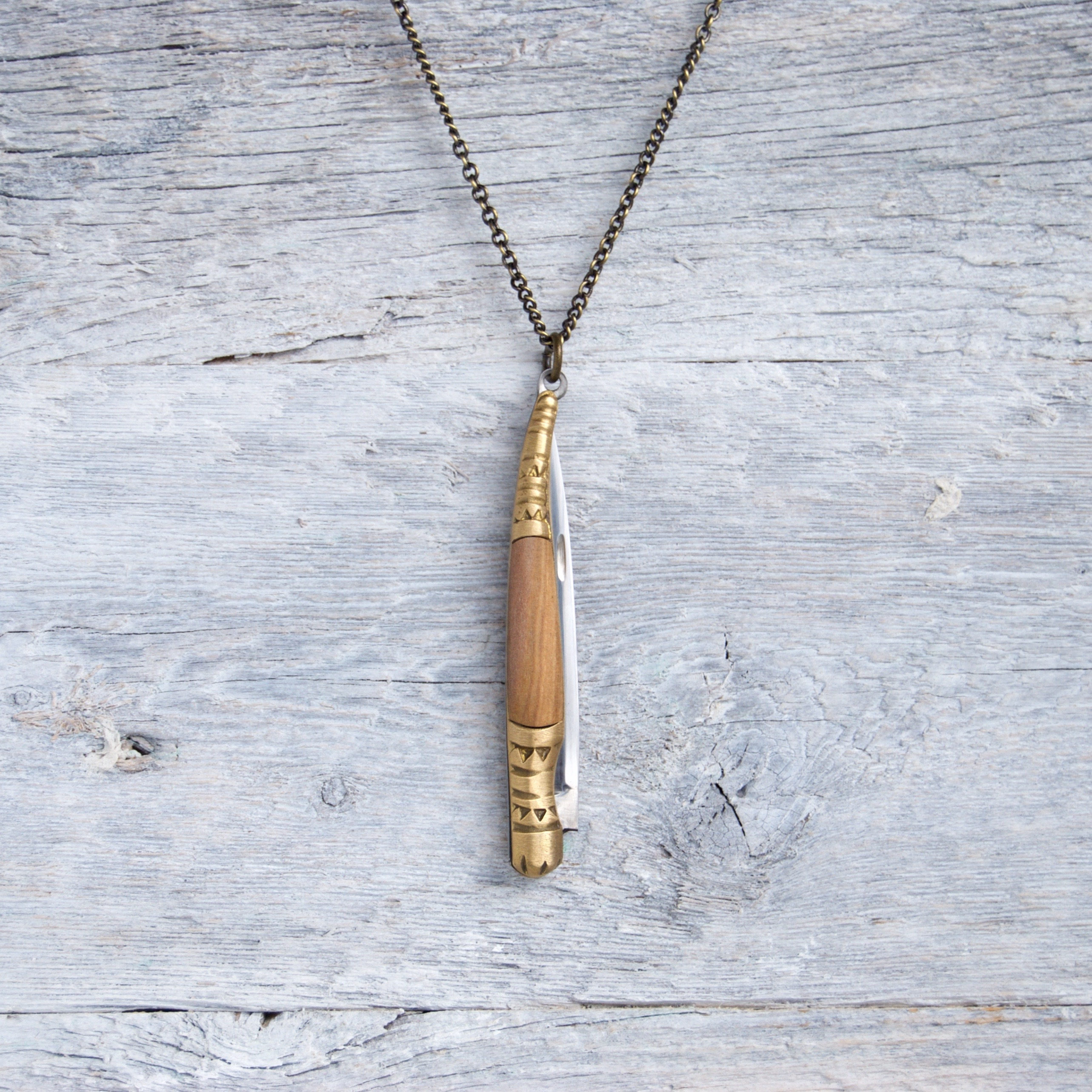 Pocket Knife Necklace Stiletto Knife Mini Pocket Knife | Etsy