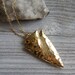 Gold Arrowhead Necklace Arrowhead Jewelry Arrowhead - Etsy