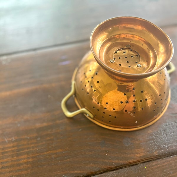 Copper Colander - Etsy