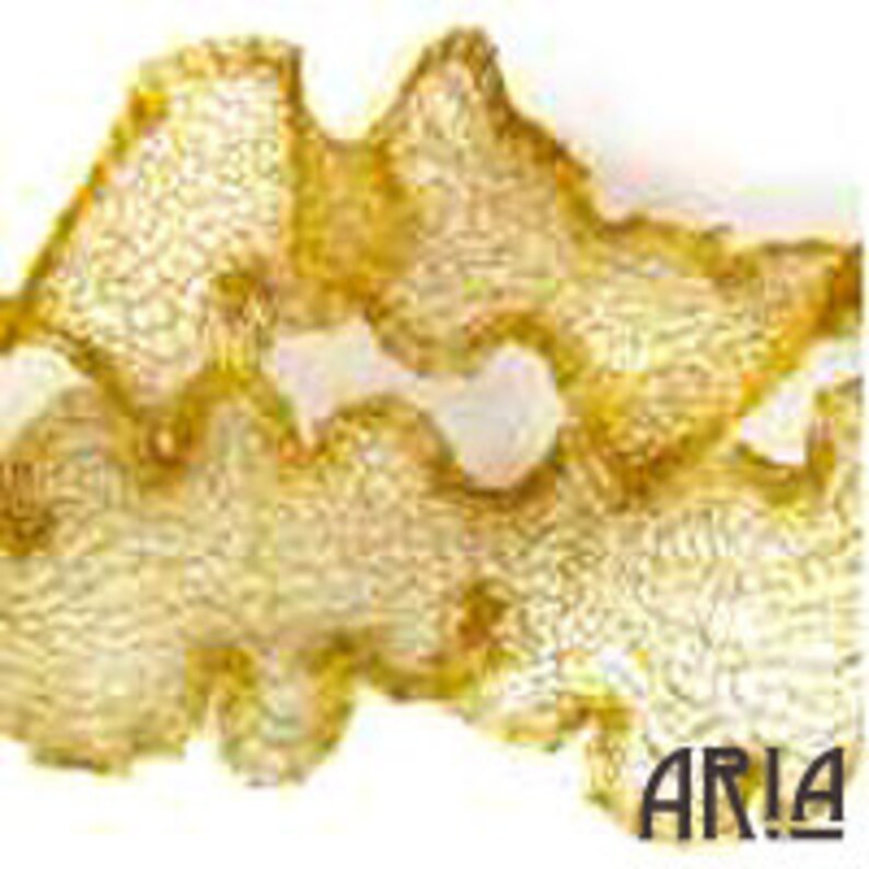 ITALIAN WIRE MESH: 6mm Dark Gold Italian Wire Mesh Ribbon 3 Yard Spool ...